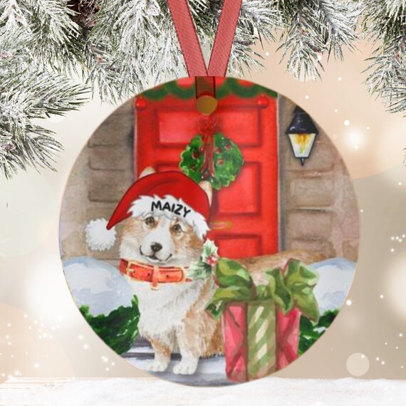 Personalized Custom Corgi Ornament Corgi Dog Christmas Metal - Etsy