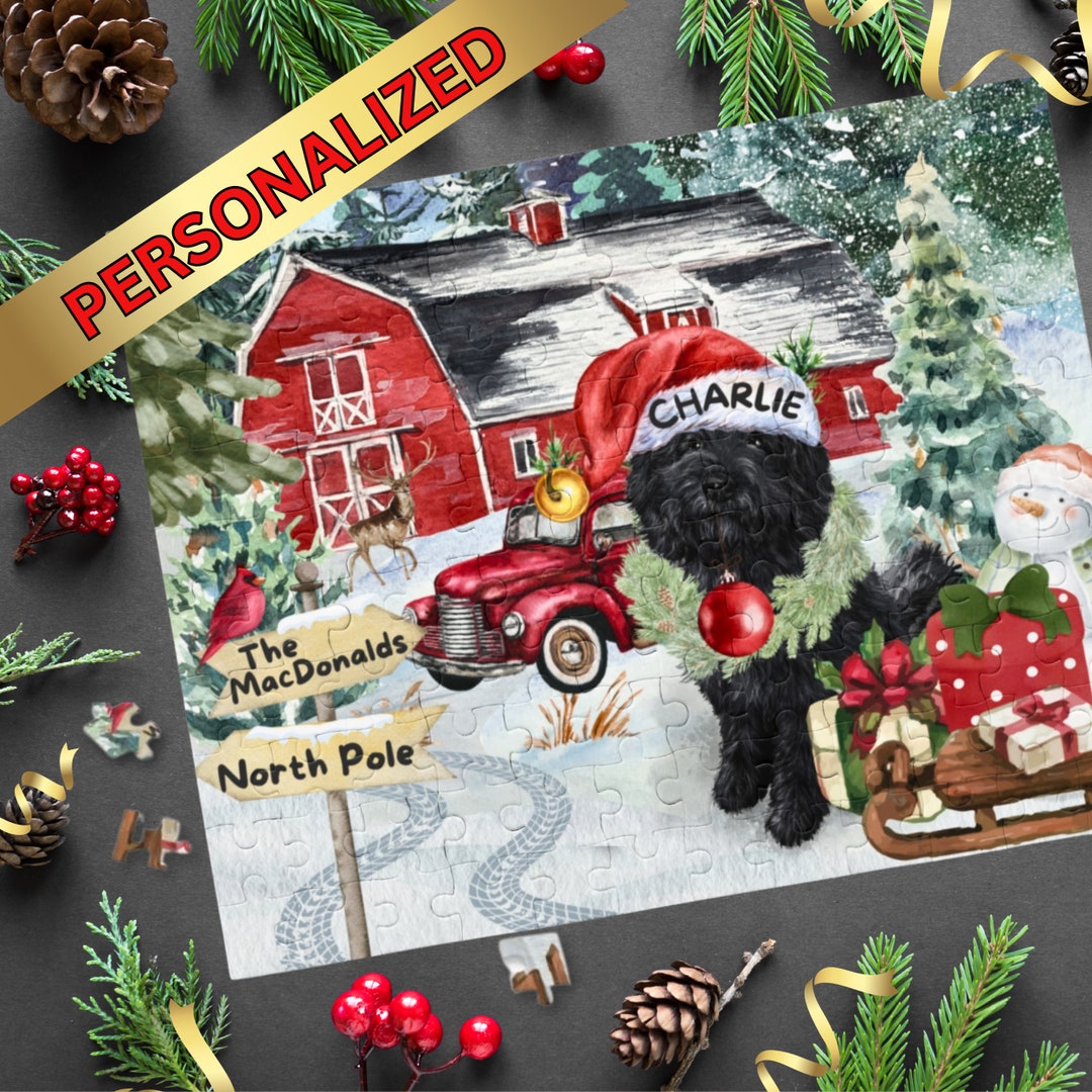 Personalized Black Doodle, Cockapoo Puzzle, Perfect Christmas Gift for ...