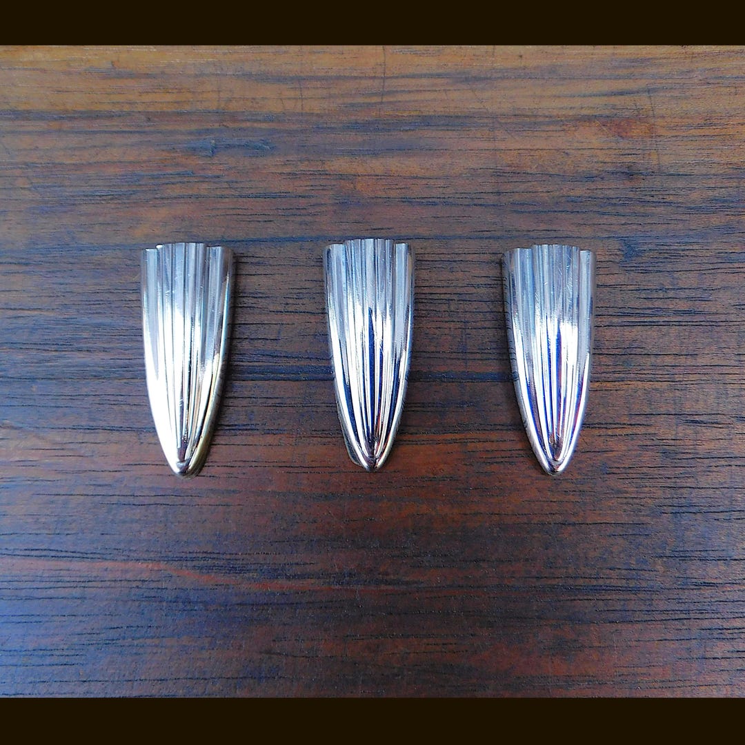 Vintage Silver Plastic Trim Bullet End Points, Plastic Molding Bullet ...