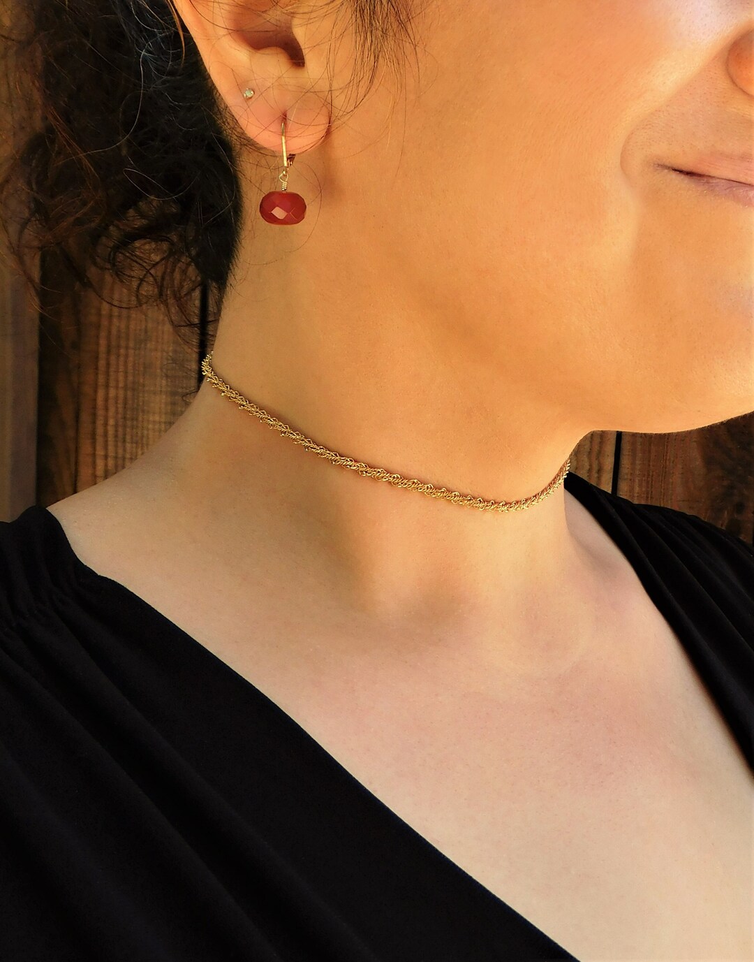 Vintage Napier 15.25 Gold Rope Chain Choker, 3 Mm Gold Rope Chain ...