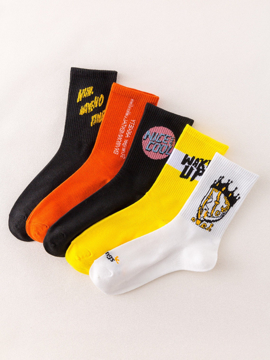 Streetwear Retro Vintage Premium Socks and Gifts for Men and Women WAKE ...