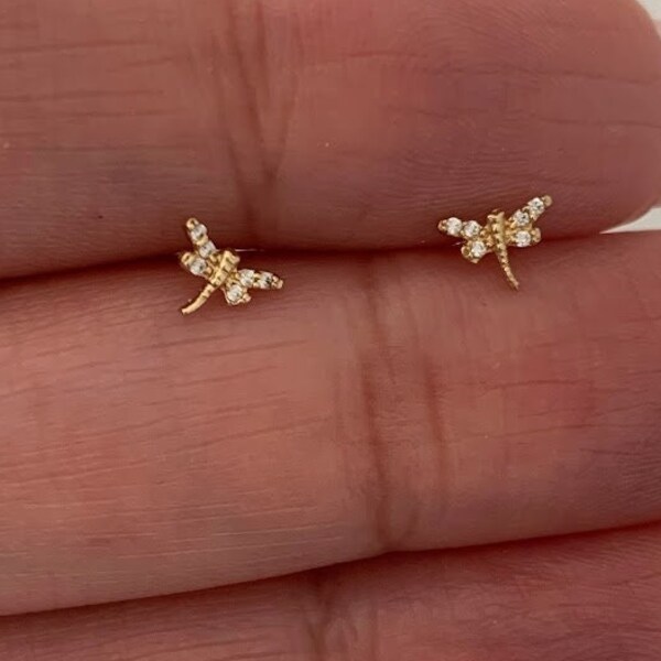 Dragonfly Studs - Etsy