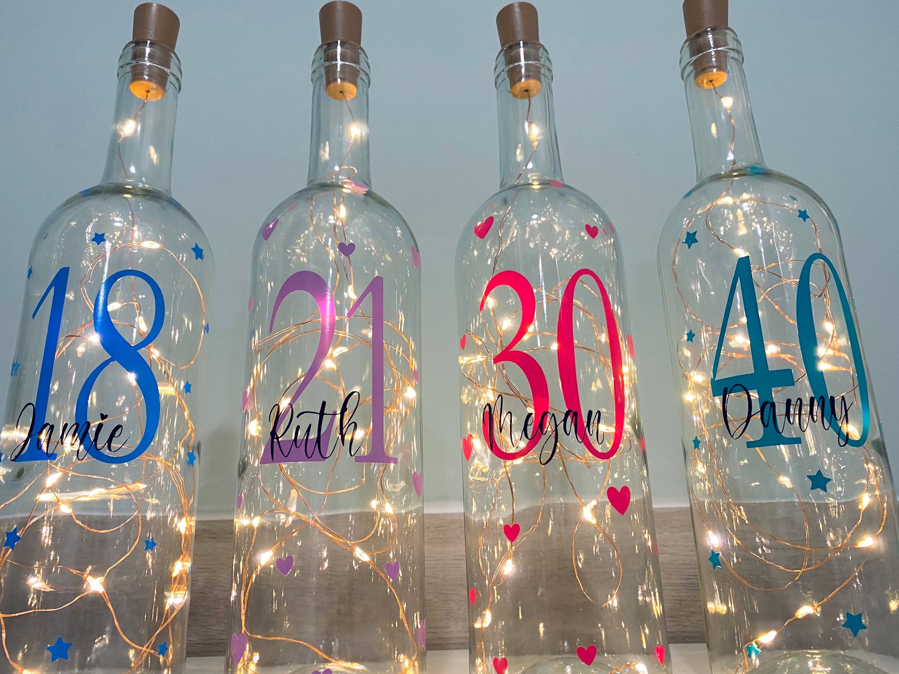 Personalised Light up Bottle | Birthday Gift - Light up Bottle |gift ...