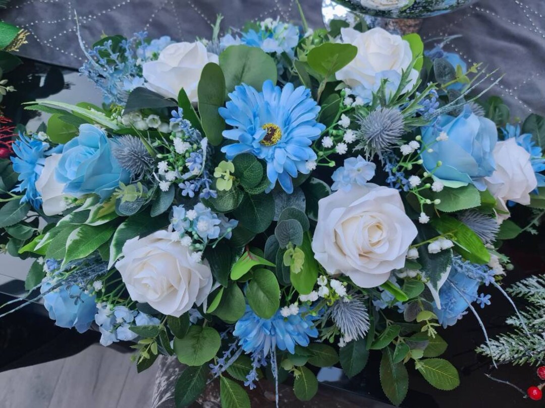 Artificial Silk Flower Arrangement - Etsy
