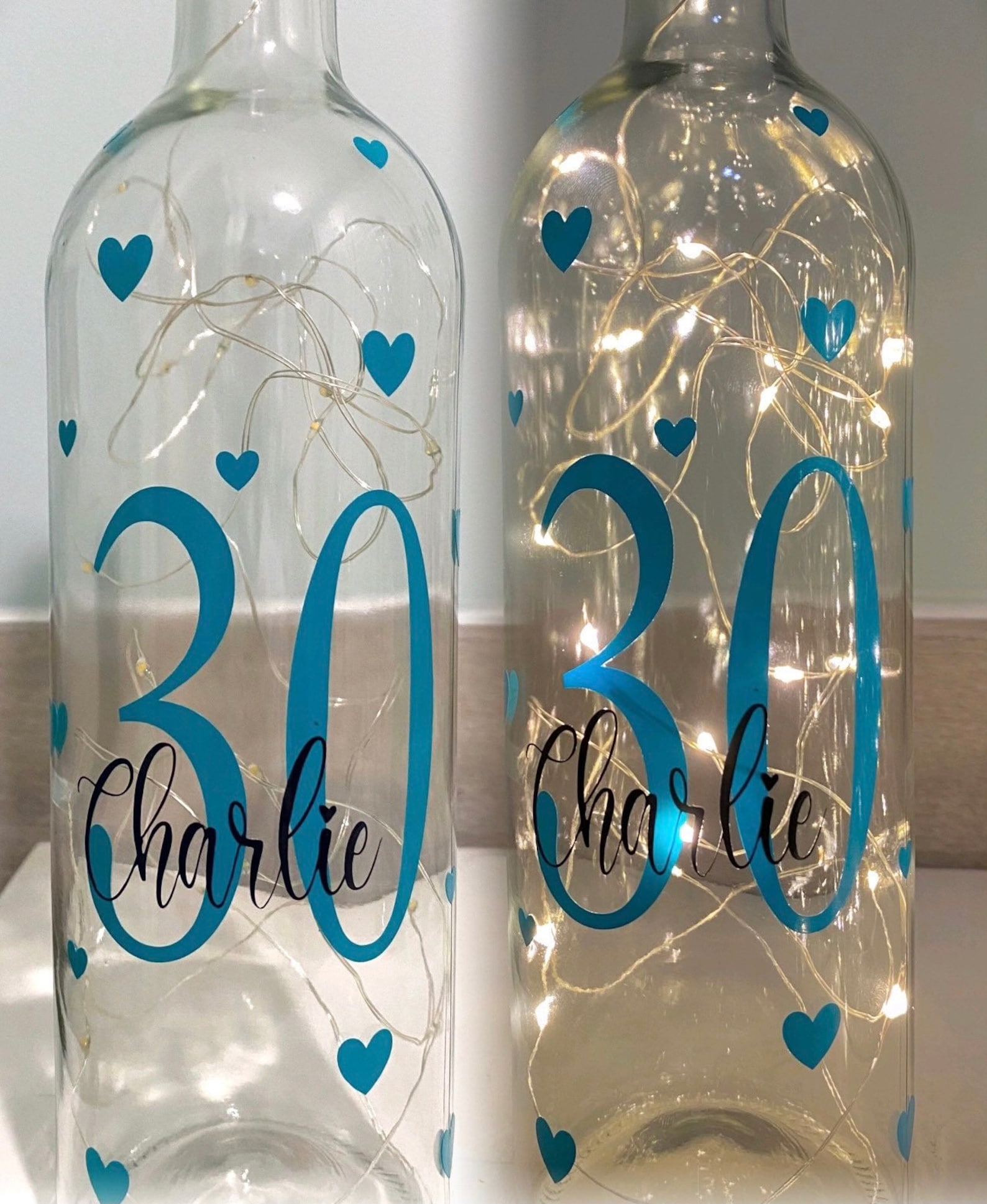 Personalised Light Up Bottle Birthday Gift Light Up Bottle | Etsy