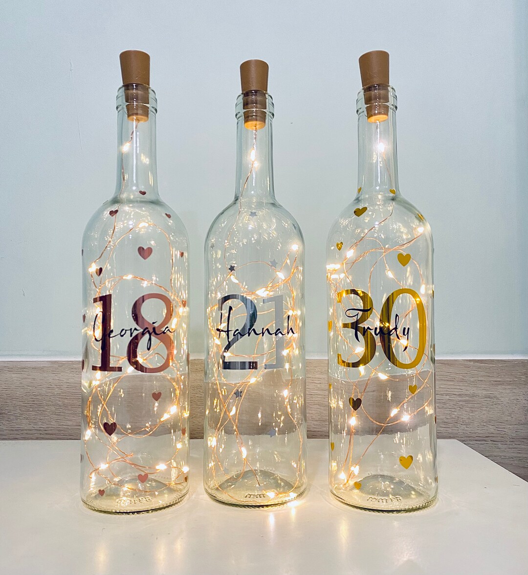 Personalised Light up Bottle | Birthday Gift - Light up Bottle |gift ...