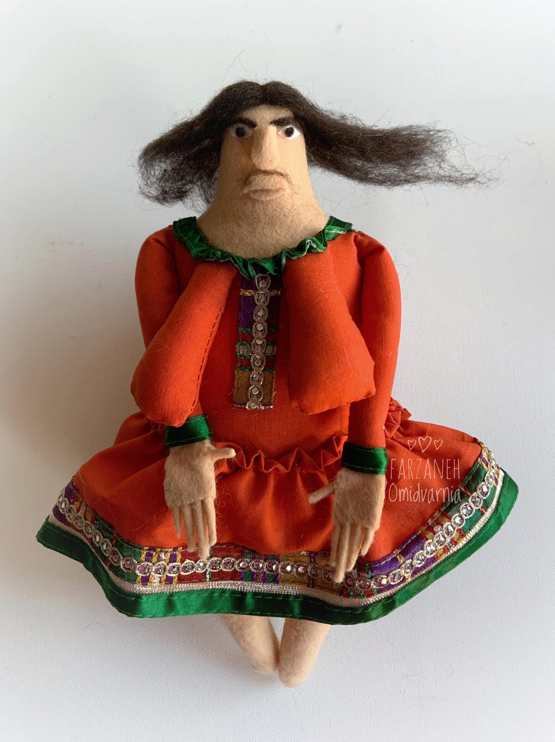 The Bad-tempered Wife of the King Puppet - Etsy