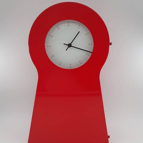 Vintage IKEA PS 1995 Metal Clock and Cabinet - Etsy