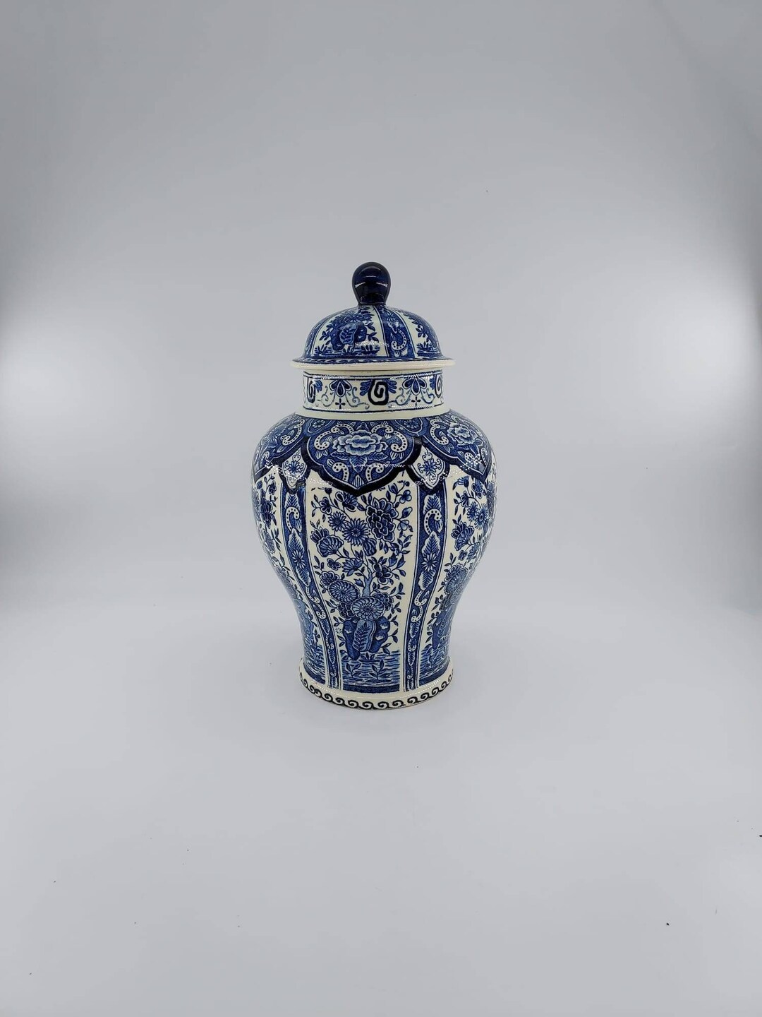 Delft Blue Royal Sphinx Porcelain Vase With Lid by Boch - Etsy