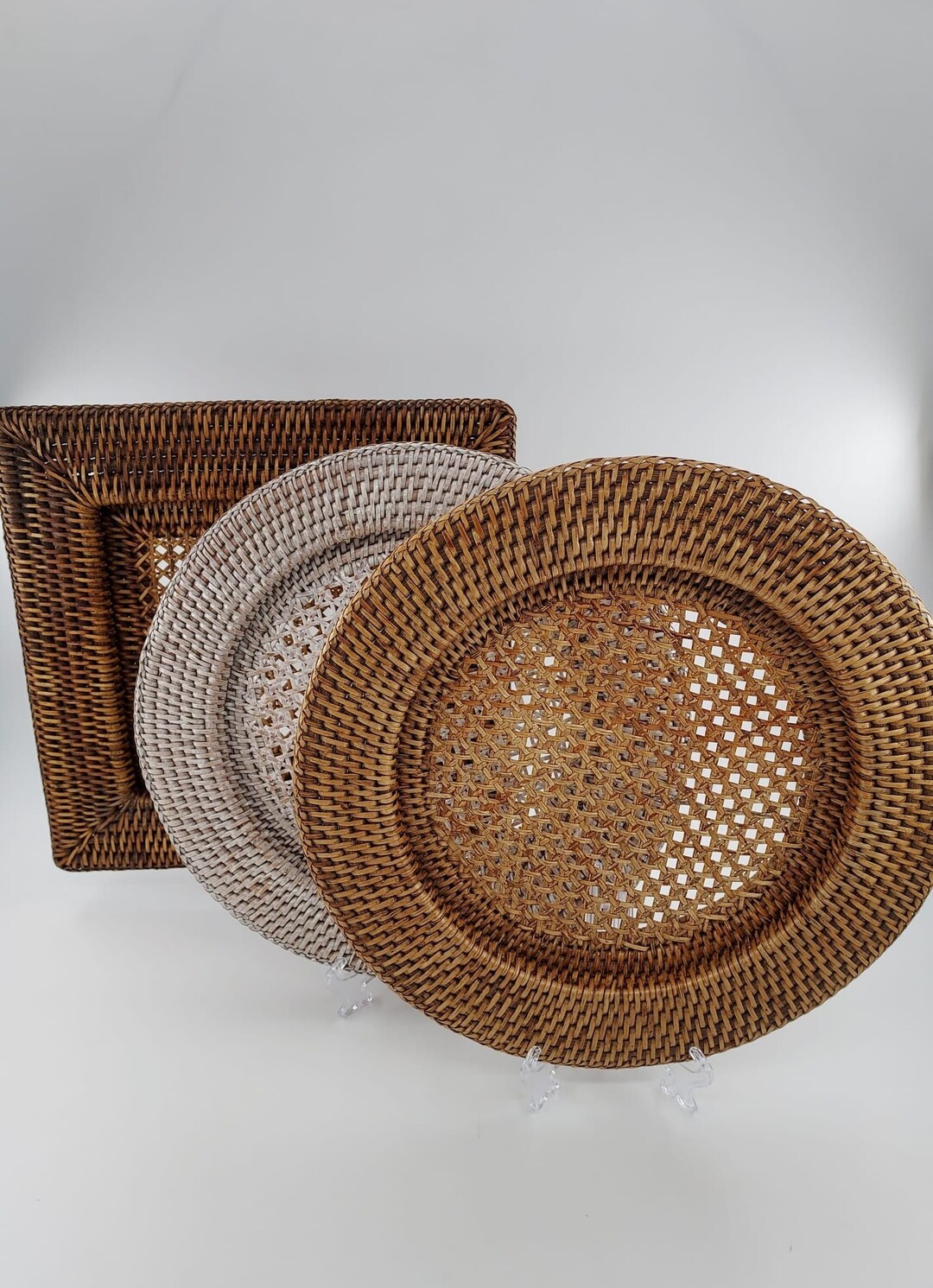 Vintage Wicker Plate - Wicker Under Plate - Trivet - Wall Decoration - Etsy