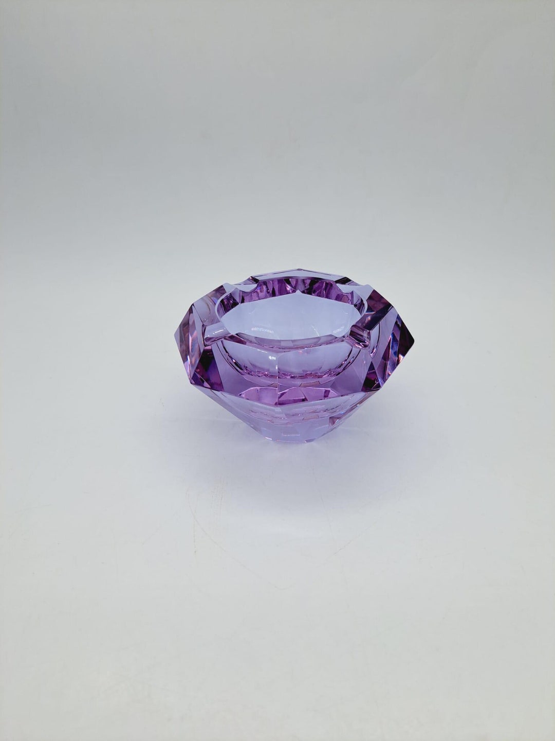 Vintage Murano Alexandrite Neodymium Purple Hand-cut Glass Catch-all ...