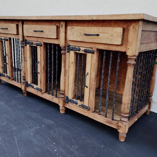Triple Dog Crate - Etsy