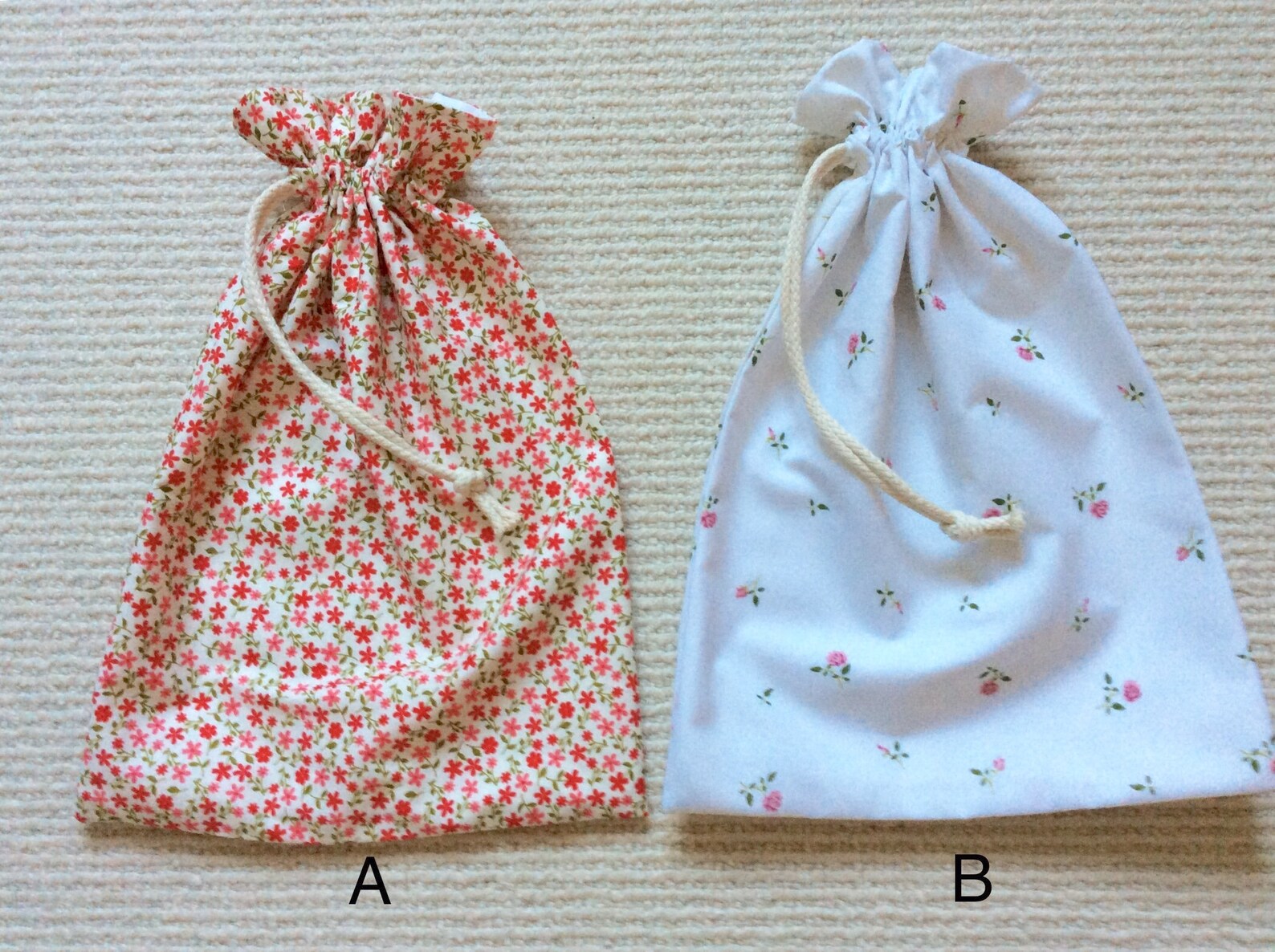 Large Lined Drawstring Bags - Etsy