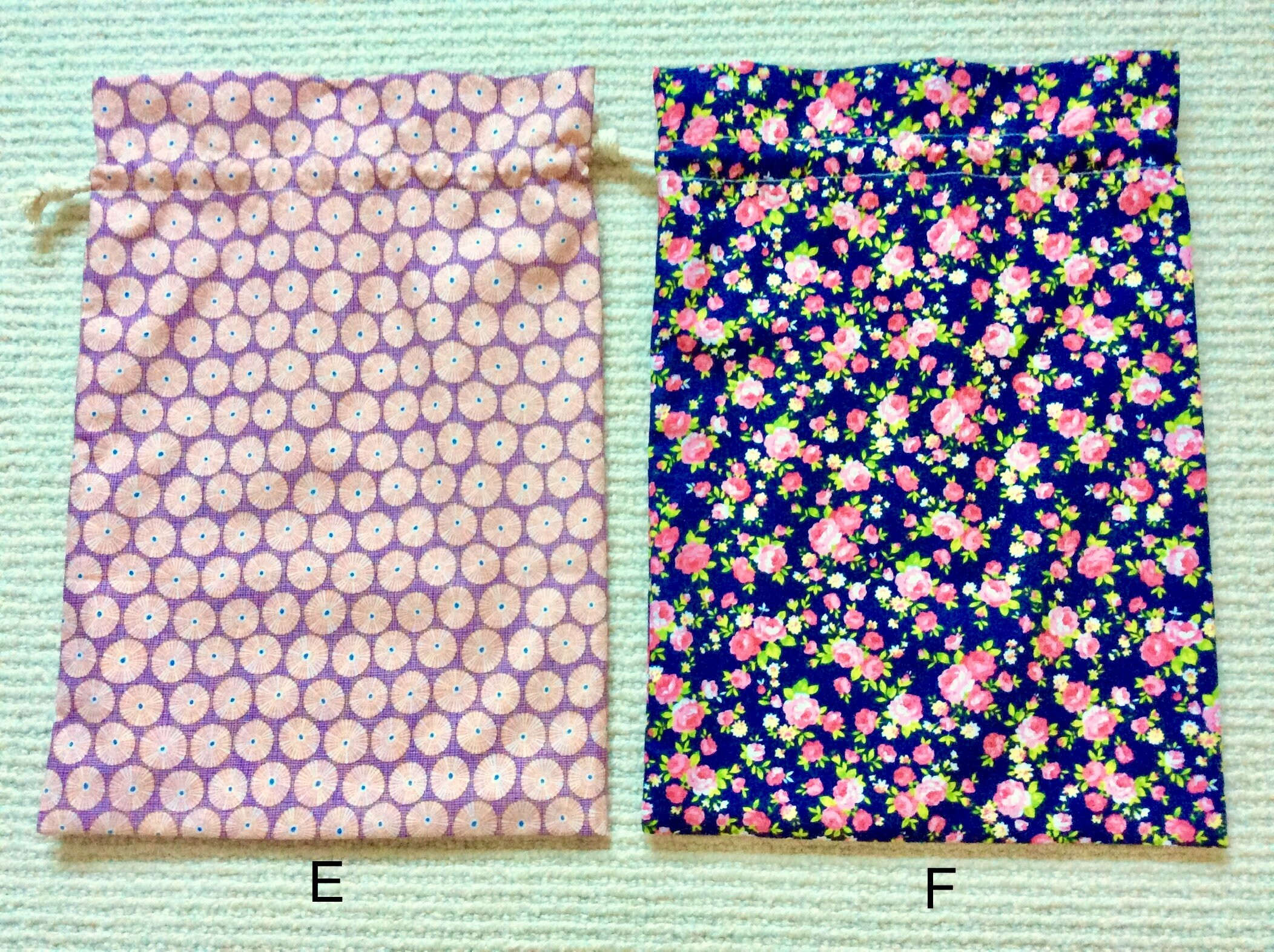 Large Lined Drawstring Bags - Etsy