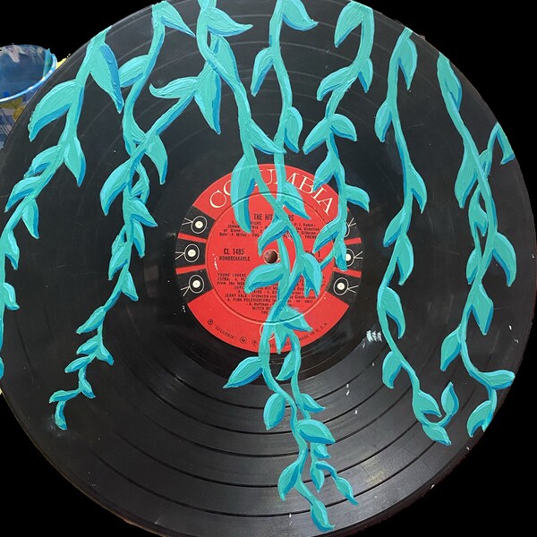 Painted Records - Etsy