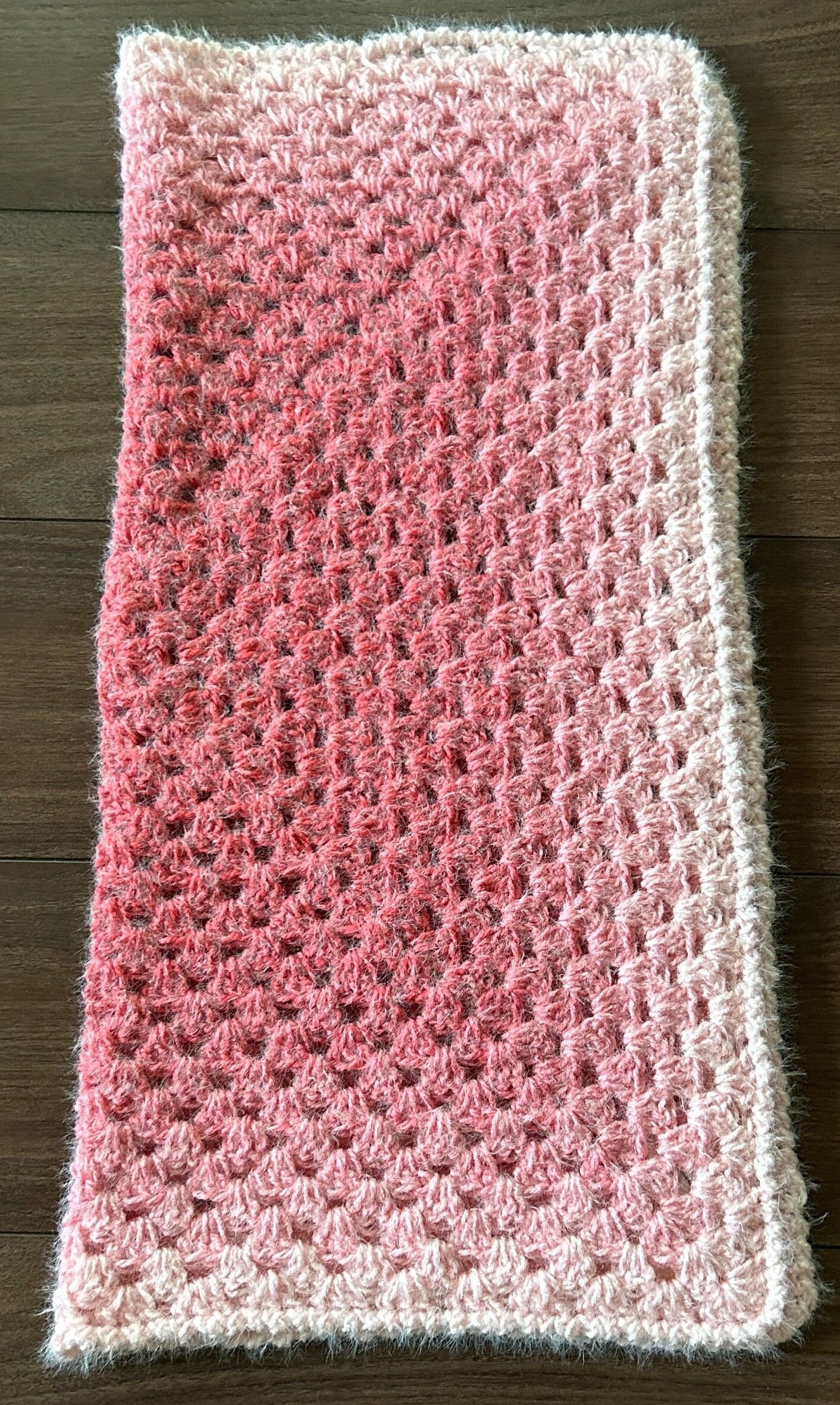 Crocheted Small Pastel Pink Color Baby Blanket - Etsy