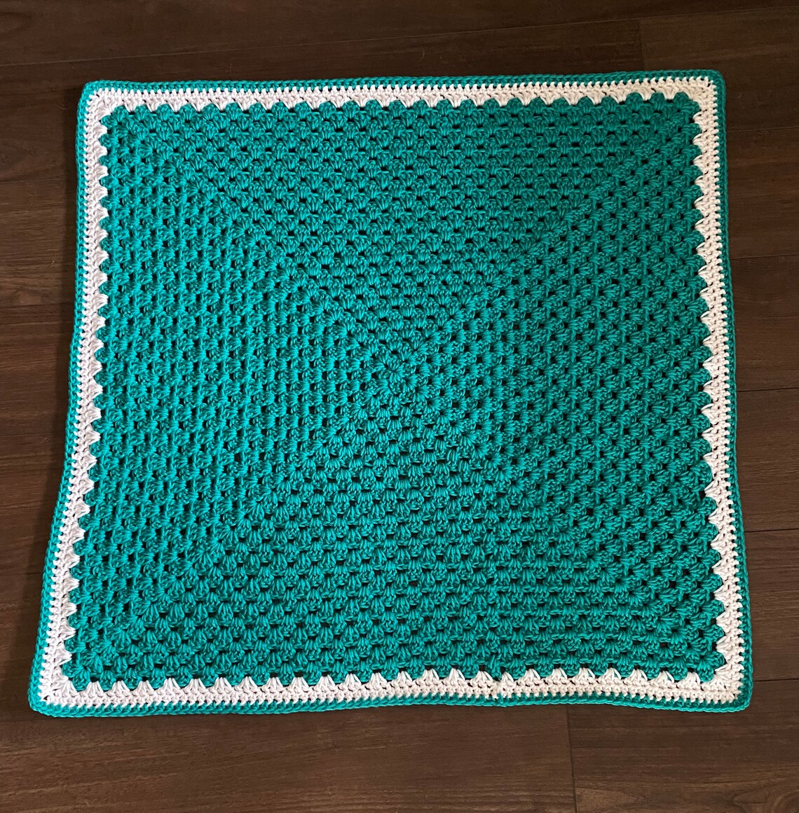 Crocheted Turquoise Baby Blanket, Crochetsforsweetpea - Etsy