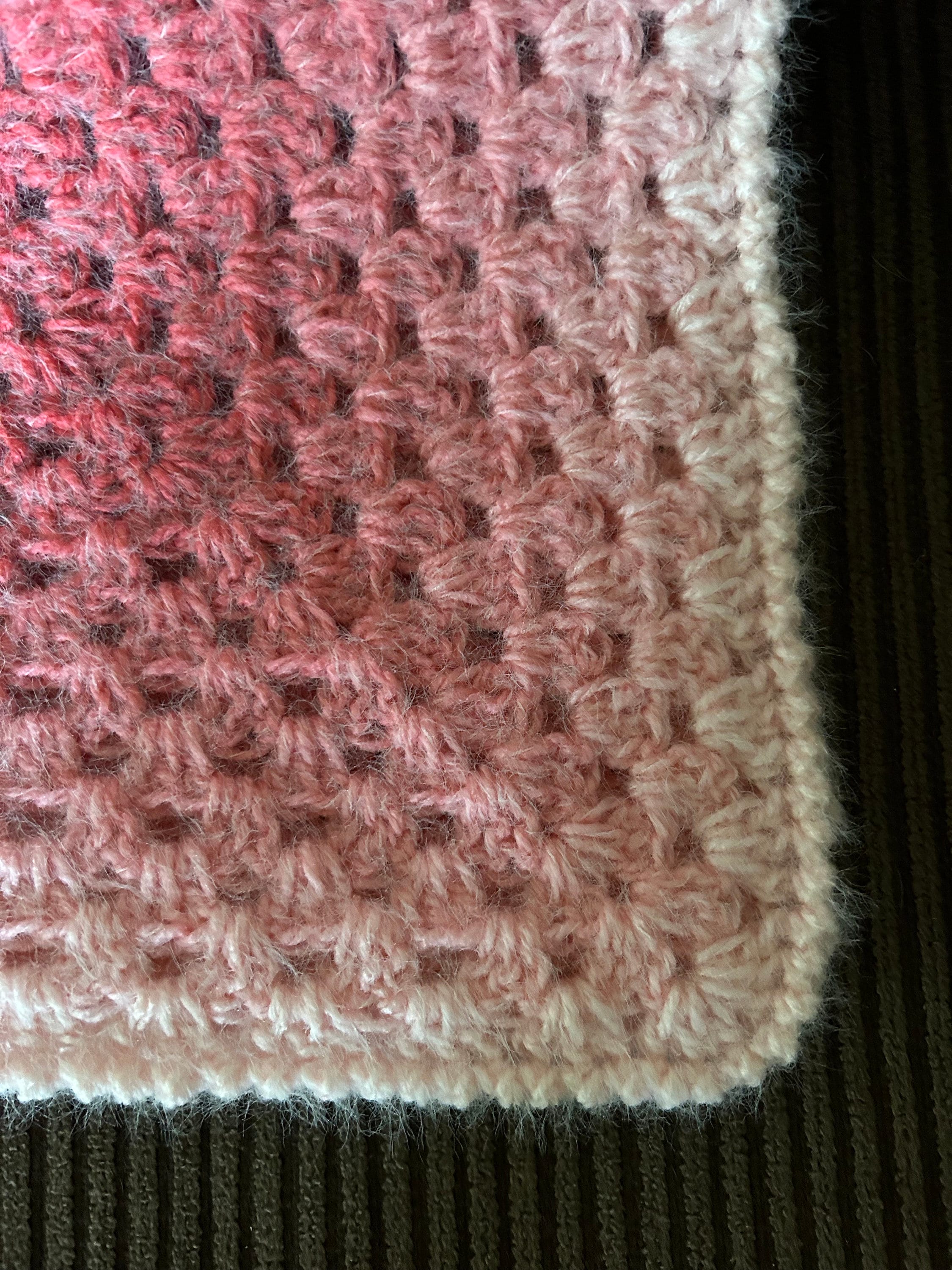 Crocheted Small Pastel Pink Color Baby Blanket - Etsy