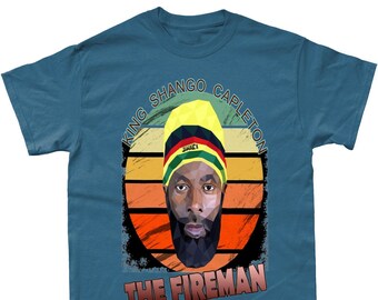 Men's Buju Banton B Reggae Dancehall Tshirt, Ethnic Tee, Black ...