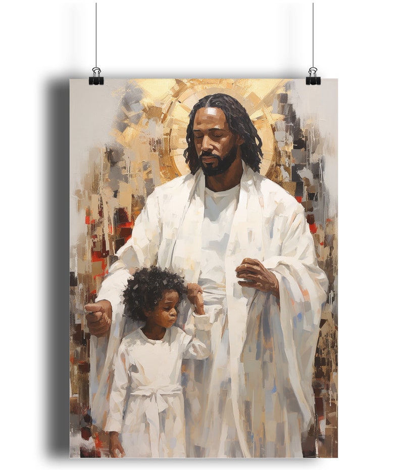Black Jesus Poster, Jesus Christ Art, Jesus Christ Décor, Jesus Poster ...