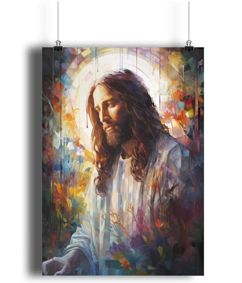 Jesus Christ Poster, Jesus Christ Wall Art, Christian Wall Art, Jesus ...