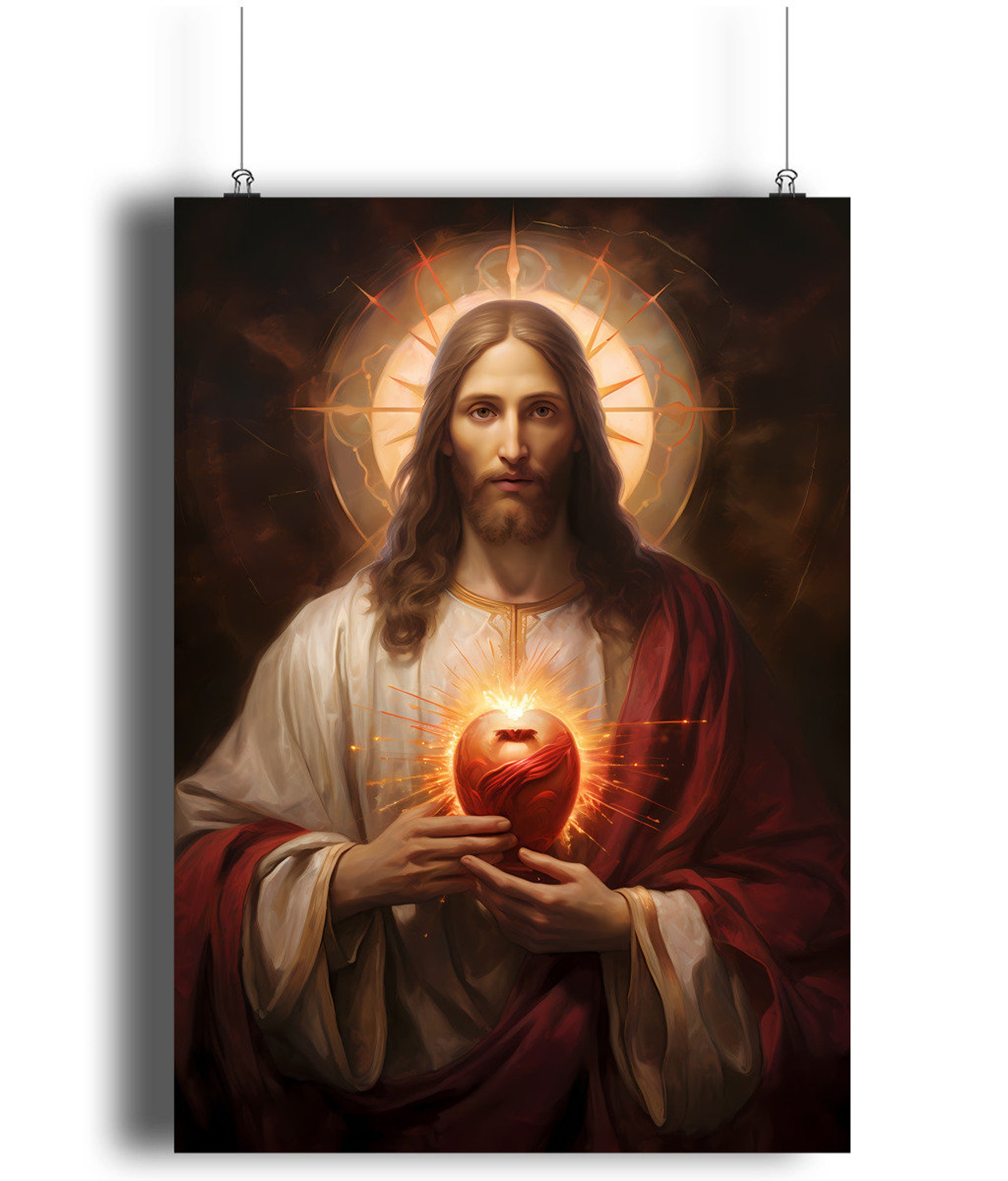 Jesus Christ Poster, Jesus Christ Wall Art, Christian Wall Art, Jesus ...