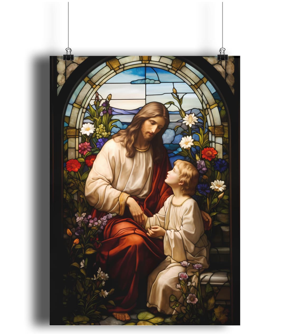 Jesus Christ Poster, Jesus Christ Wall Art, Christian Wall Art, Jesus ...