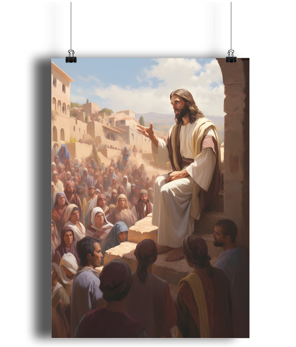 Jesus Christ Poster, Jesus Christ Wall Art, Christian Wall Art, Jesus ...