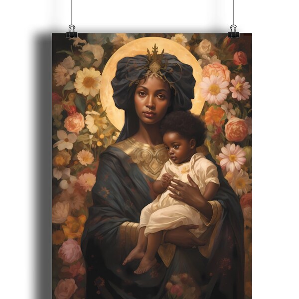 A Virgin Mary Wall Art - Etsy