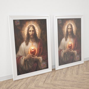 Jesus Christ Poster, Jesus Christ Wall Art, Christian Wall Art, Jesus ...
