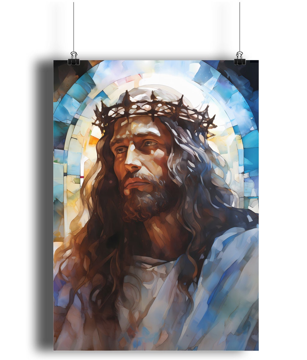 Jesus Christ Poster, Jesus Christ Wall Art, Christian Wall Art, Jesus ...