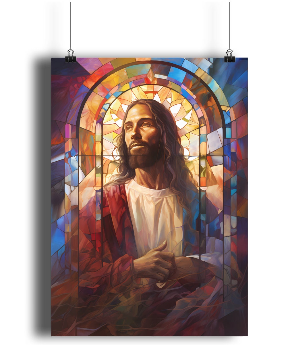 Jesus Christ Poster, Jesus Christ Wall Art, Christian Wall Art, Jesus ...
