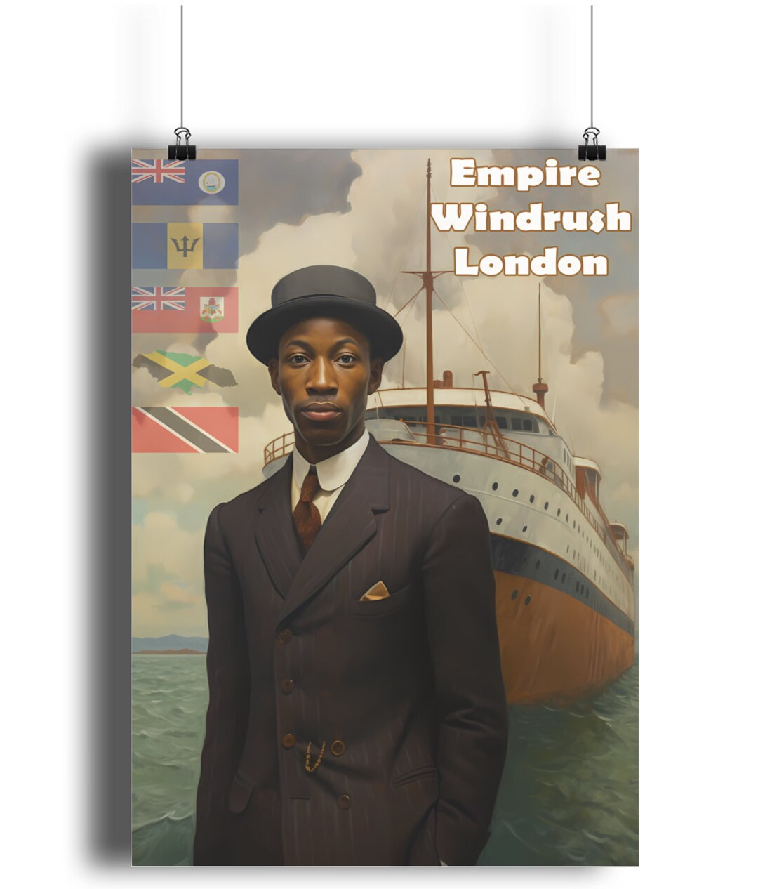 Empire Windrush Artwork Windrush Poster Windrush - Etsy