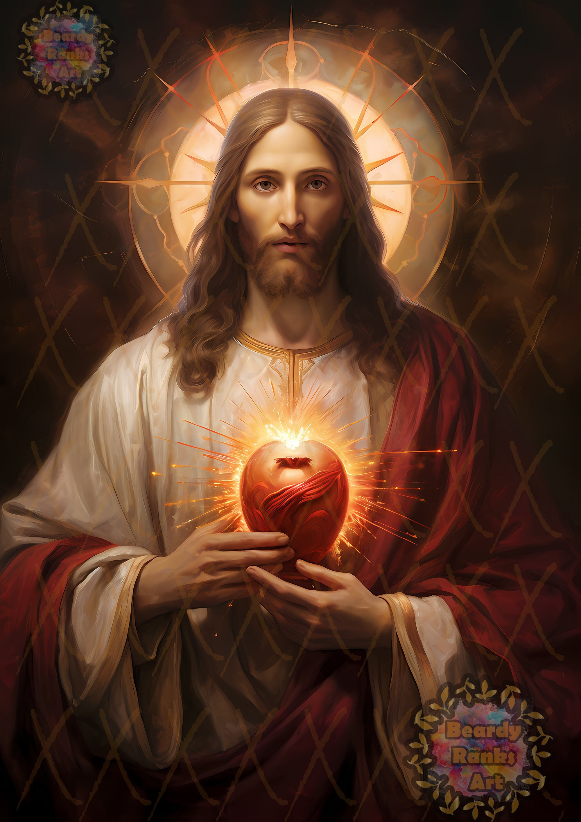 Jesus Christ Poster, Jesus Christ Wall Art, Christian Wall Art, Jesus ...