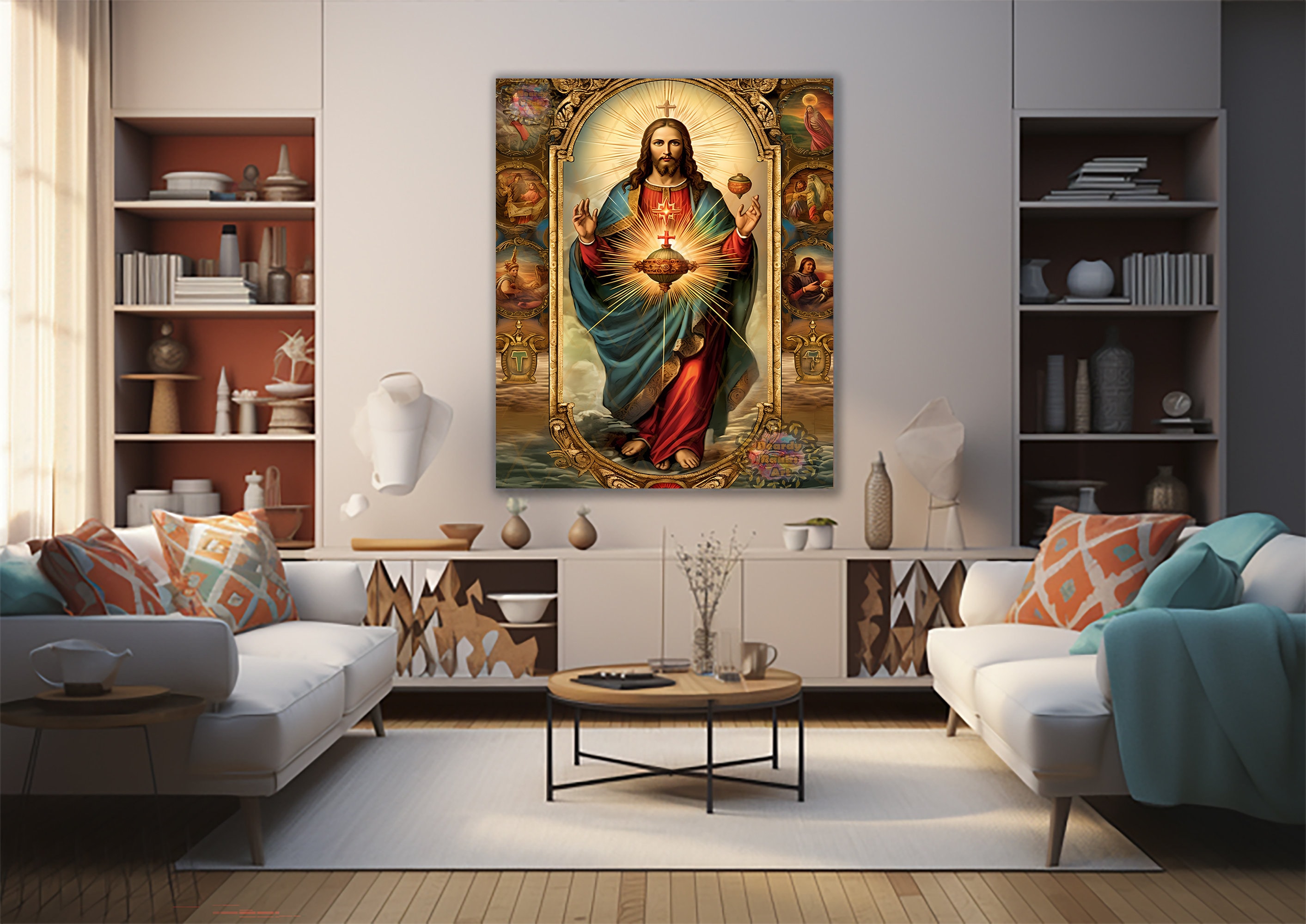 Jesus Christ Poster, Jesus Christ Wall Art, Christian Wall Art, Jesus ...