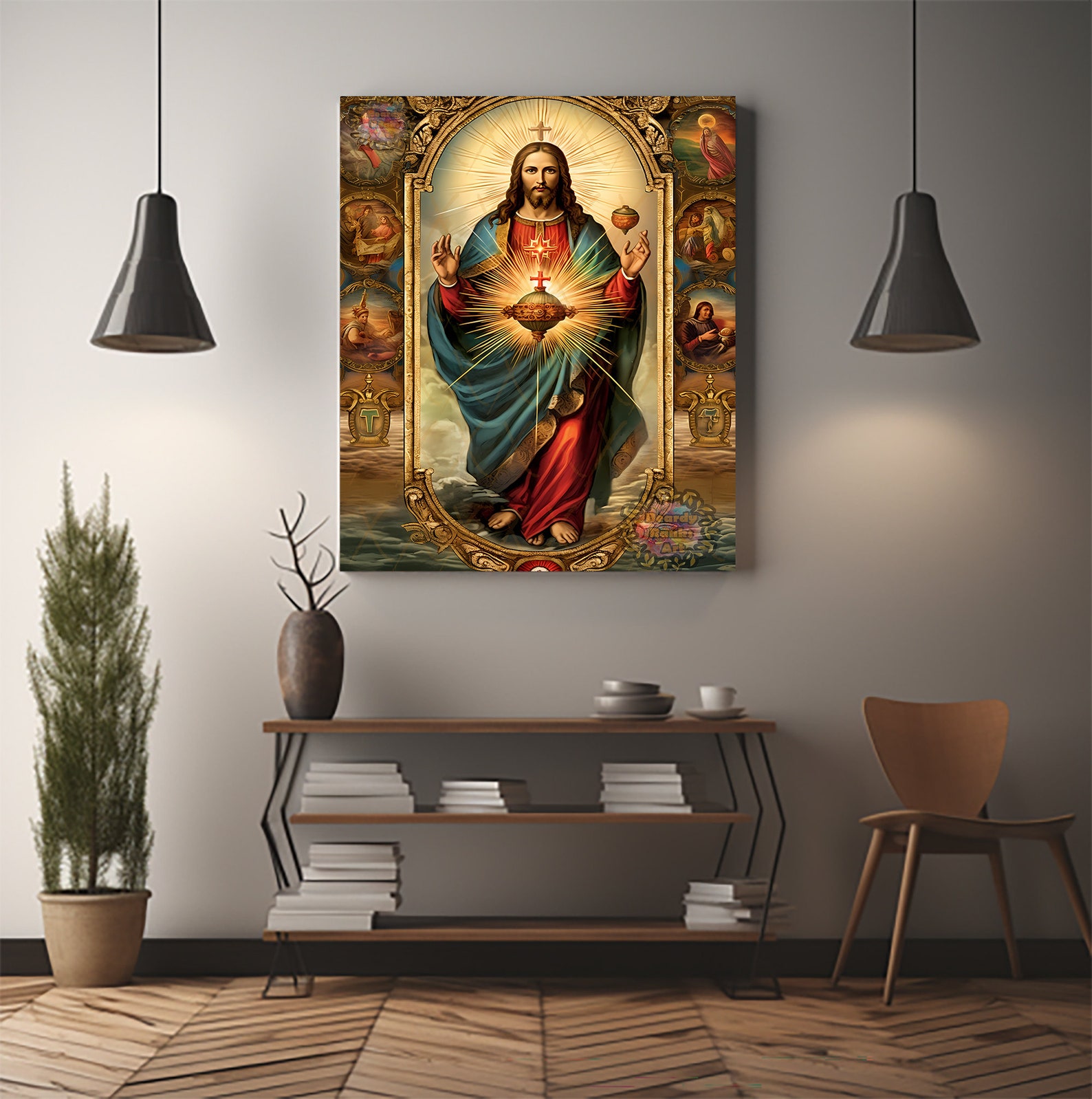 Jesus Christ Poster, Jesus Christ Wall Art, Christian Wall Art, Jesus ...
