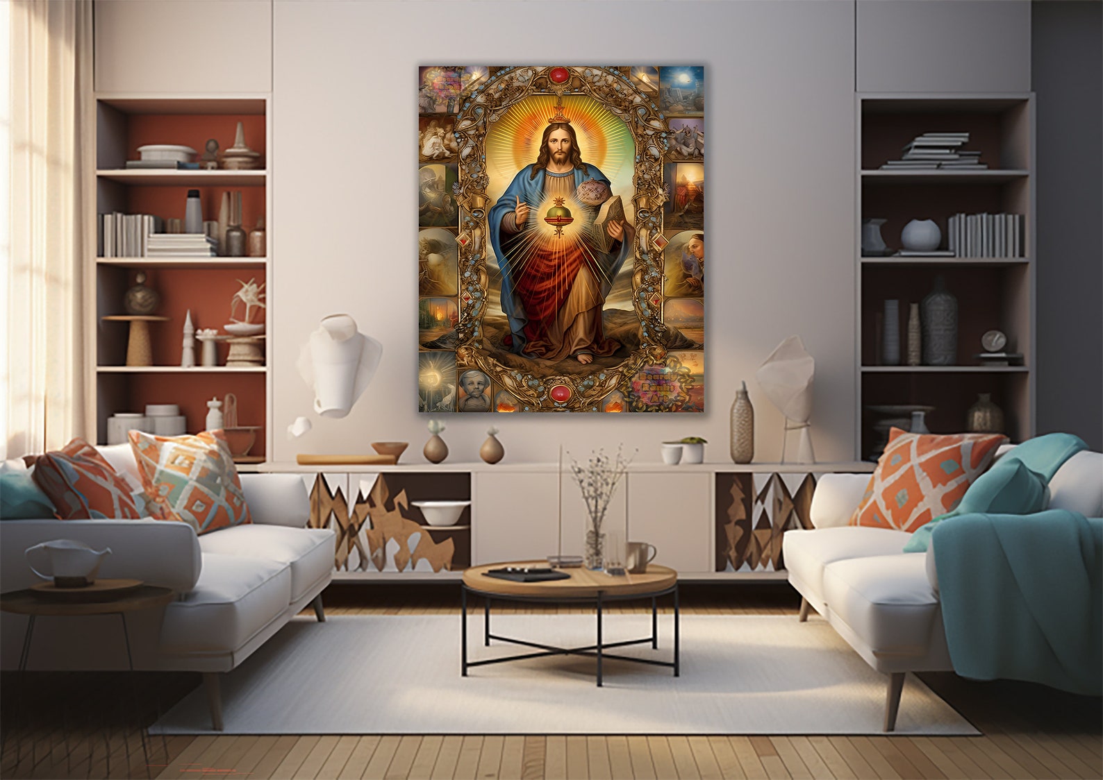 Jesus Christ Poster, Jesus Christ Wall Art, Christian Wall Art, Jesus ...