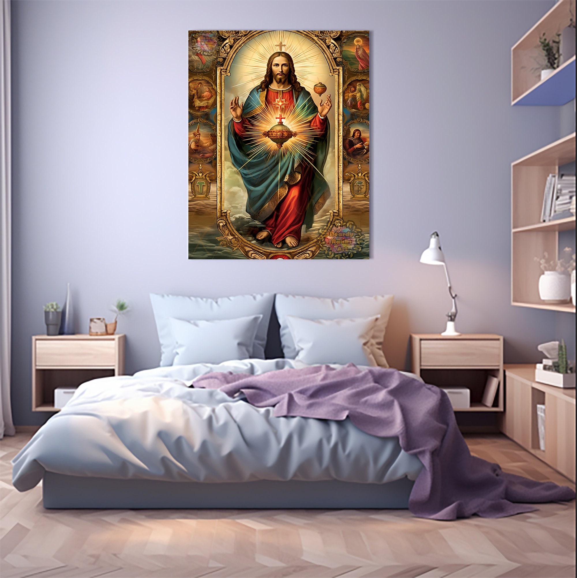 Jesus Christ Poster, Jesus Christ Wall Art, Christian Wall Art, Jesus ...