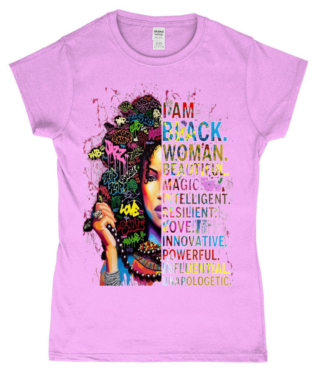 Magical Lovable Woman Tee Nubian Queen T Shirt Black Girl | Etsy