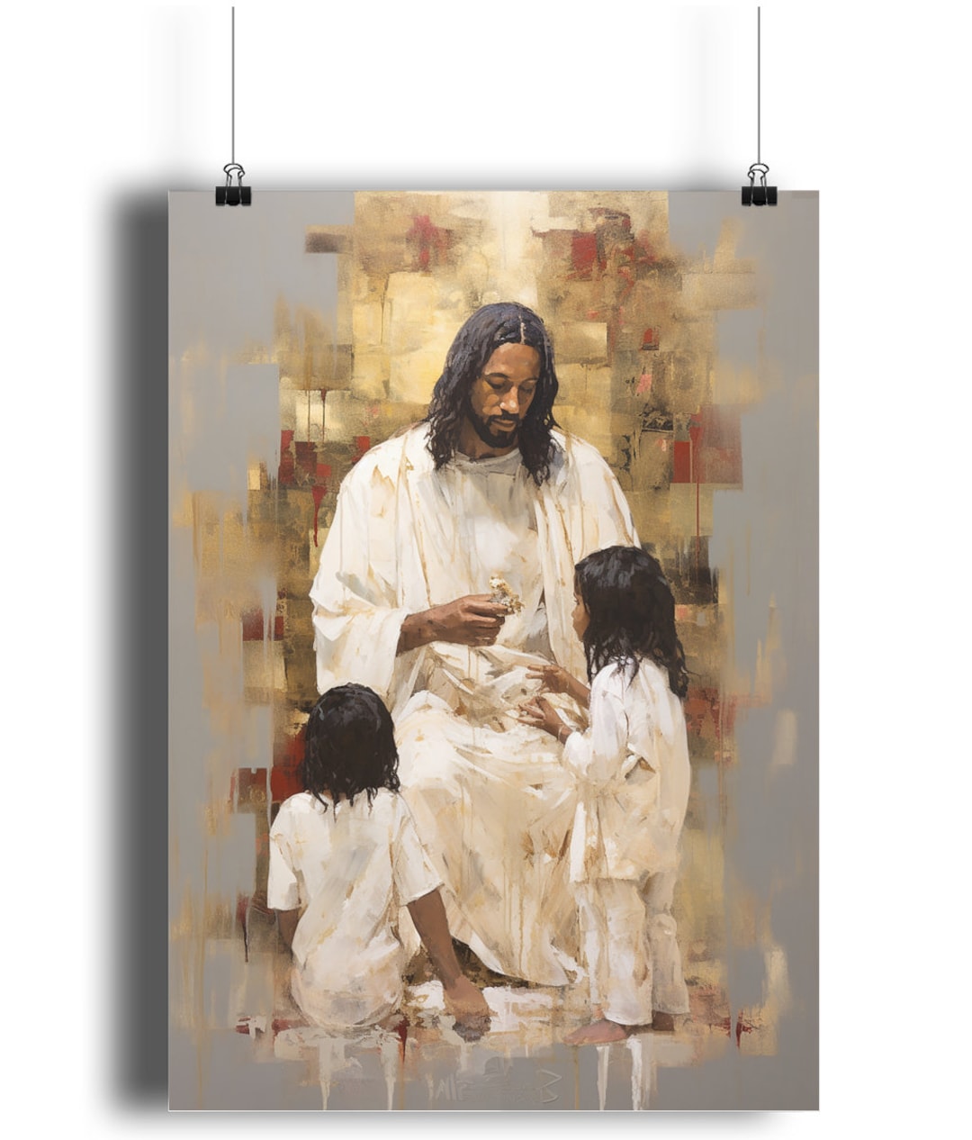 Black Jesus Poster, Jesus Christ Art, Jesus Christ Décor, Jesus Poster ...
