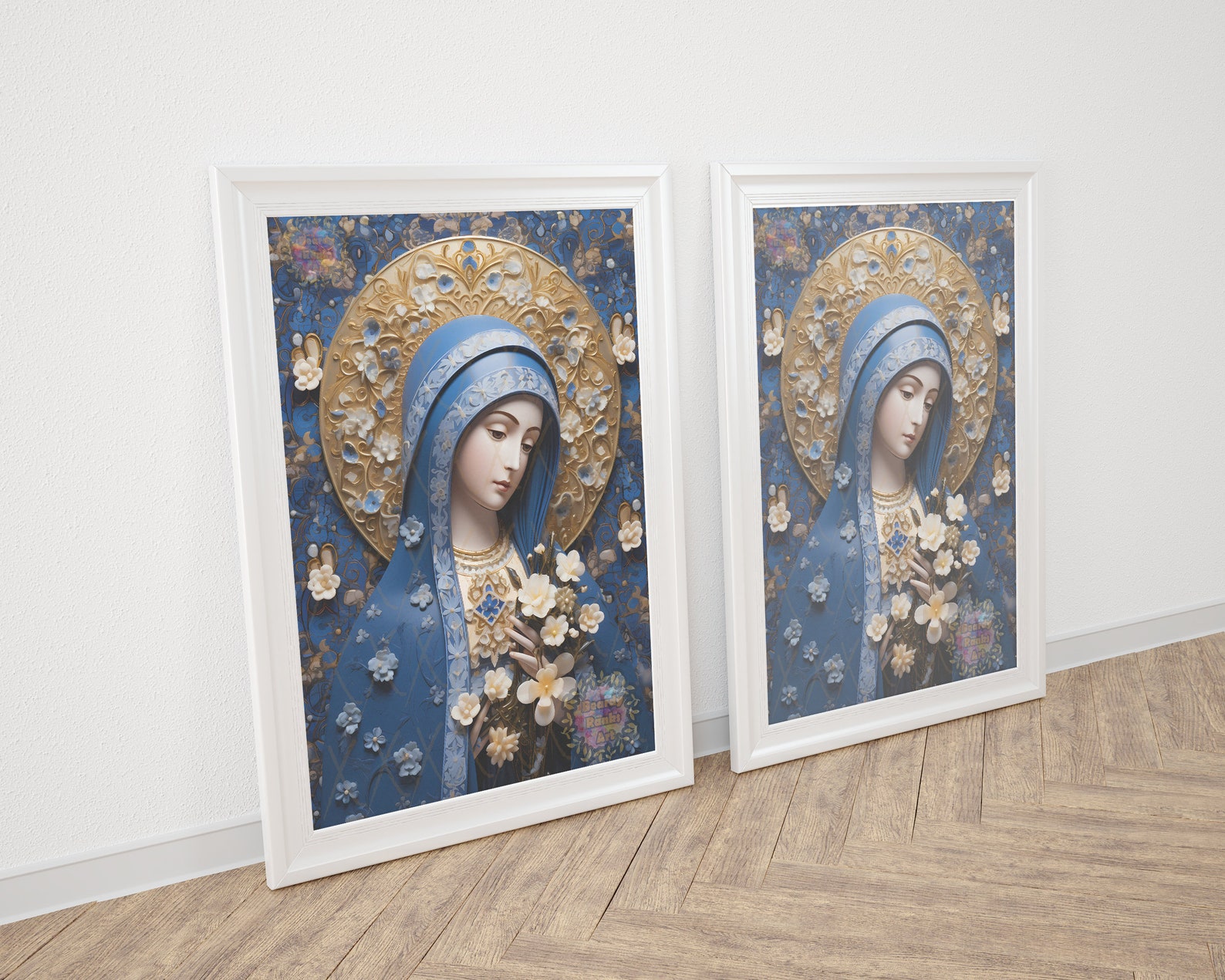Virgin Mary Poster, Mother of Christ Poster, Virgin Mary Wall Art ...