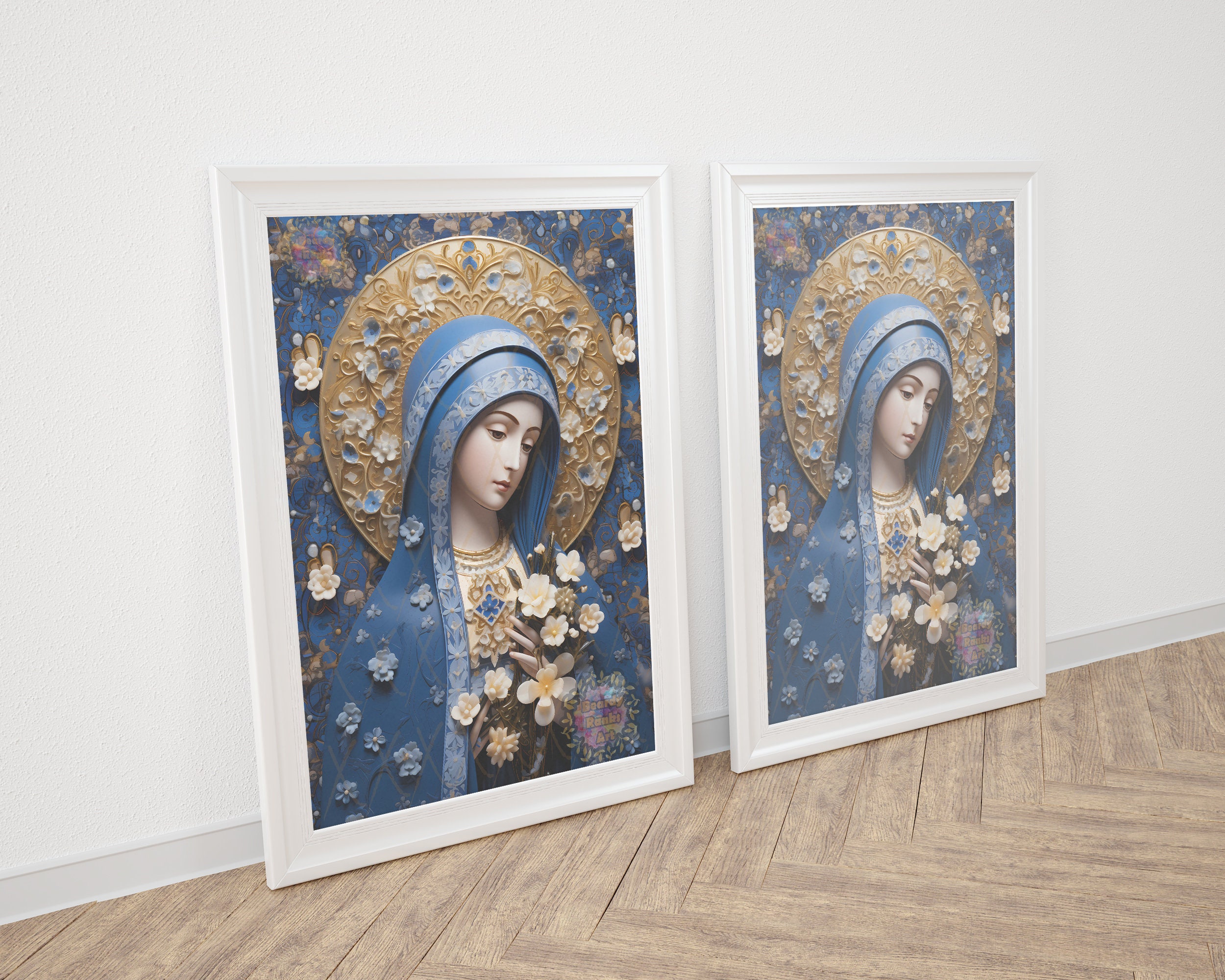 Virgin Mary Poster Mother of Christ Poster Virgin Mary Wall - Etsy