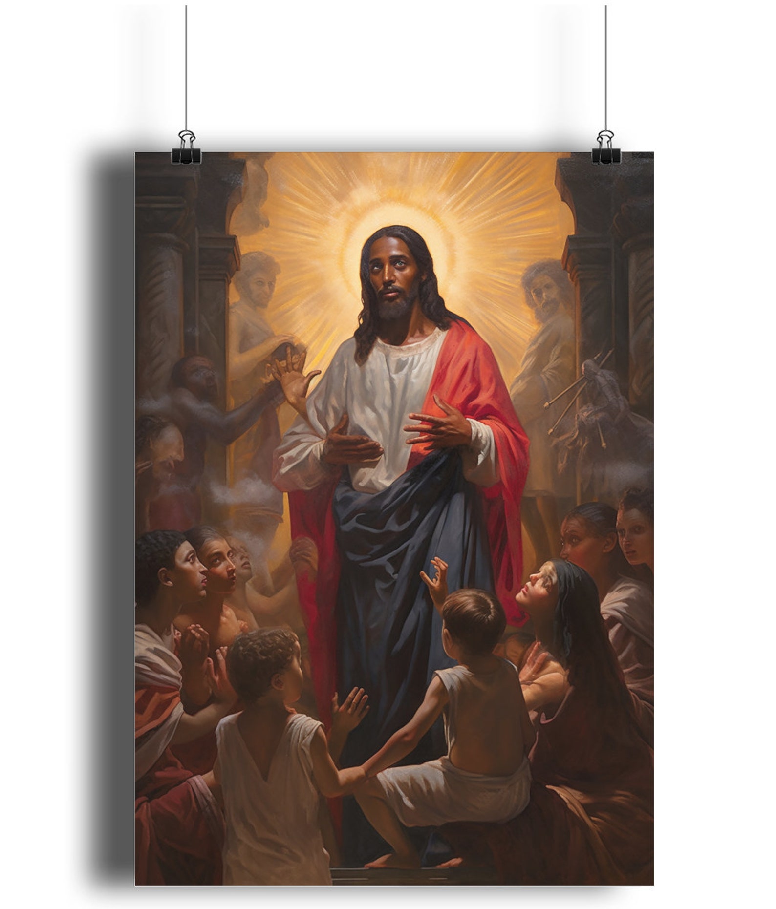 Black Jesus Poster, Jesus Christ Art, Jesus Christ Décor, Jesus Poster ...