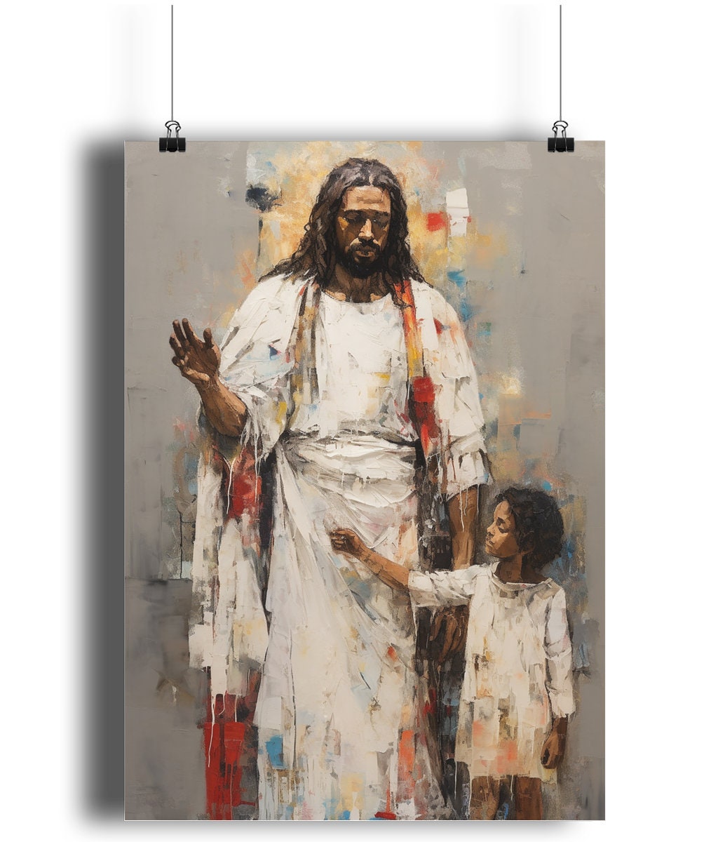 Black Jesus Poster Jesus Christ Art Jesus Christ Décor - Etsy