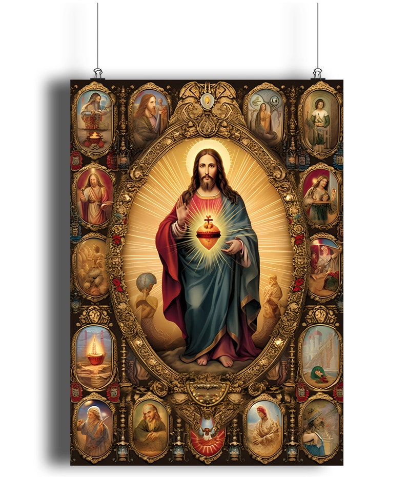 Jesus Christ Poster Jesus Christ Wall Art Christian Wall - Etsy