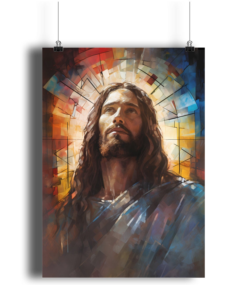 Jesus Christ Poster, Jesus Christ Wall Art, Christian Wall Art, Jesus ...