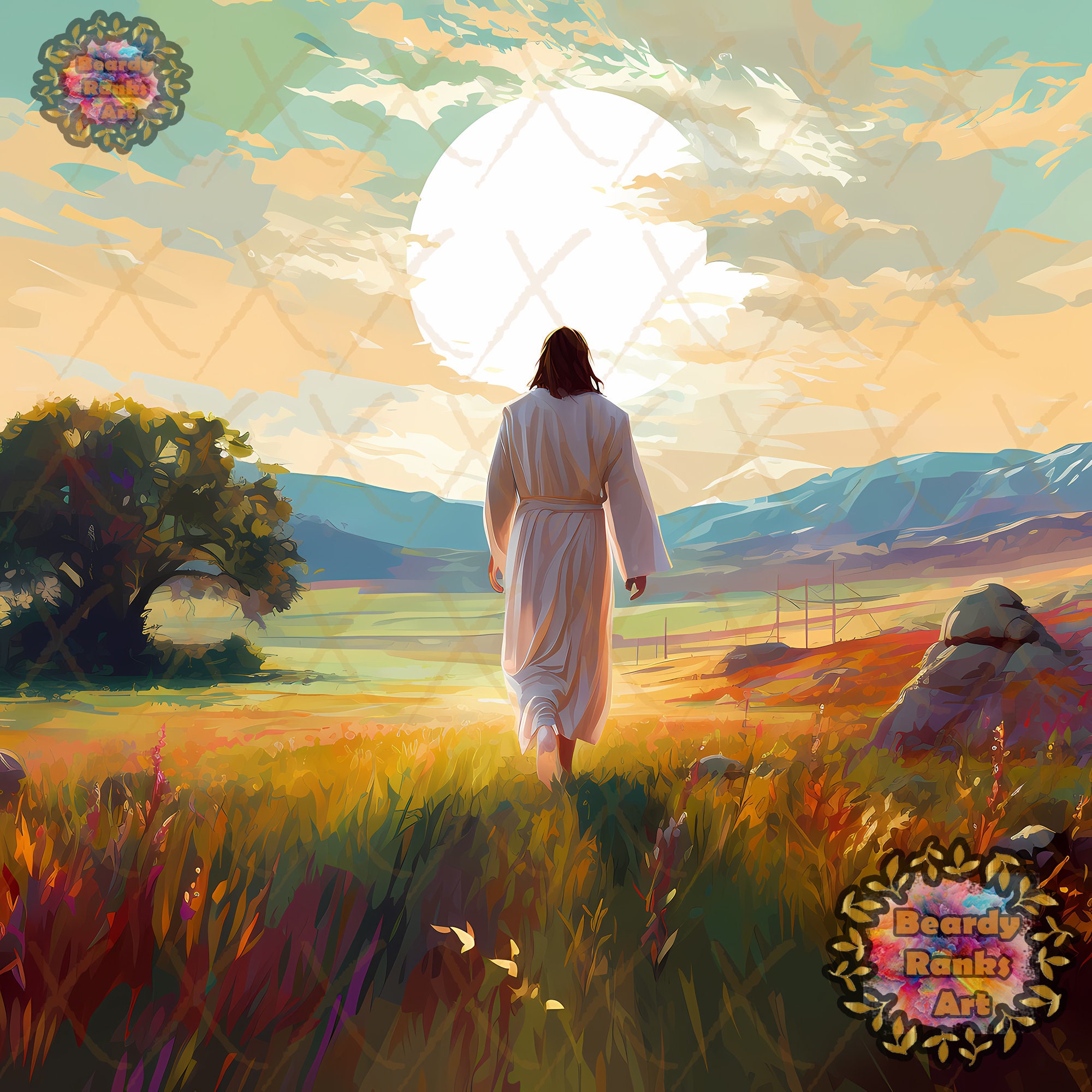 Jesus Christ Poster, Jesus Christ Wall Art, Christian Wall Art, Jesus ...