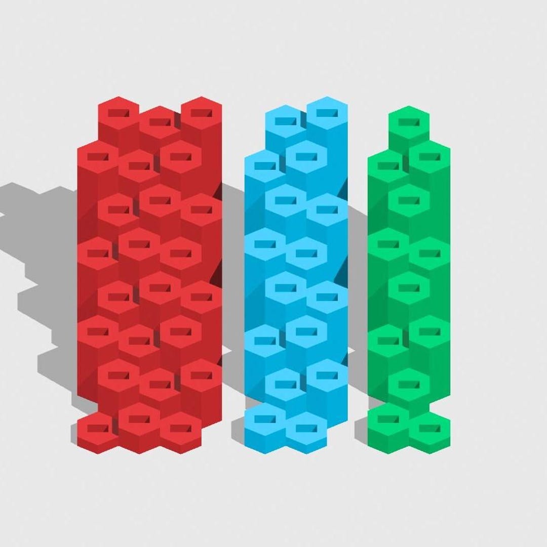 LEGO Minifigure Hexagon Display Stands 3D Print Files STL - Etsy