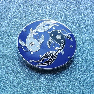 Night Sky Coy Fish, Hard Enamel Pin Badge - Etsy UK