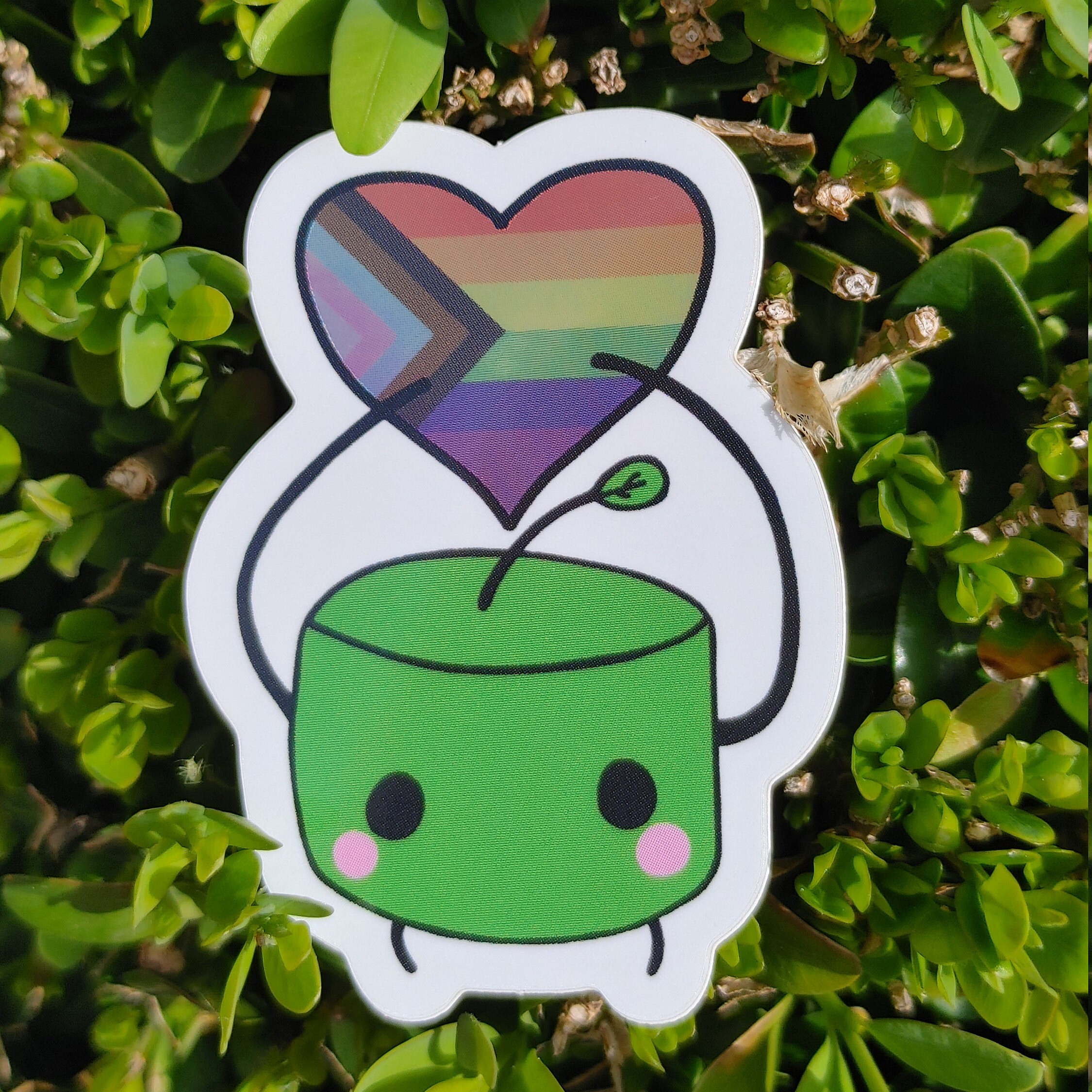 Junimo Surprise LGBTQ Pride Sticker Holographic Cute - Etsy Nederland